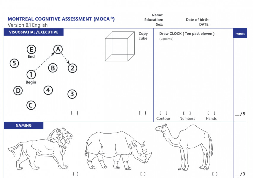 | Remote MoCA Testing